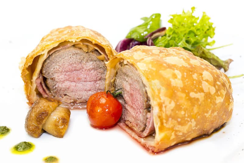 Beef in pastry stock photo. Image of nutrition, meat - 34917896