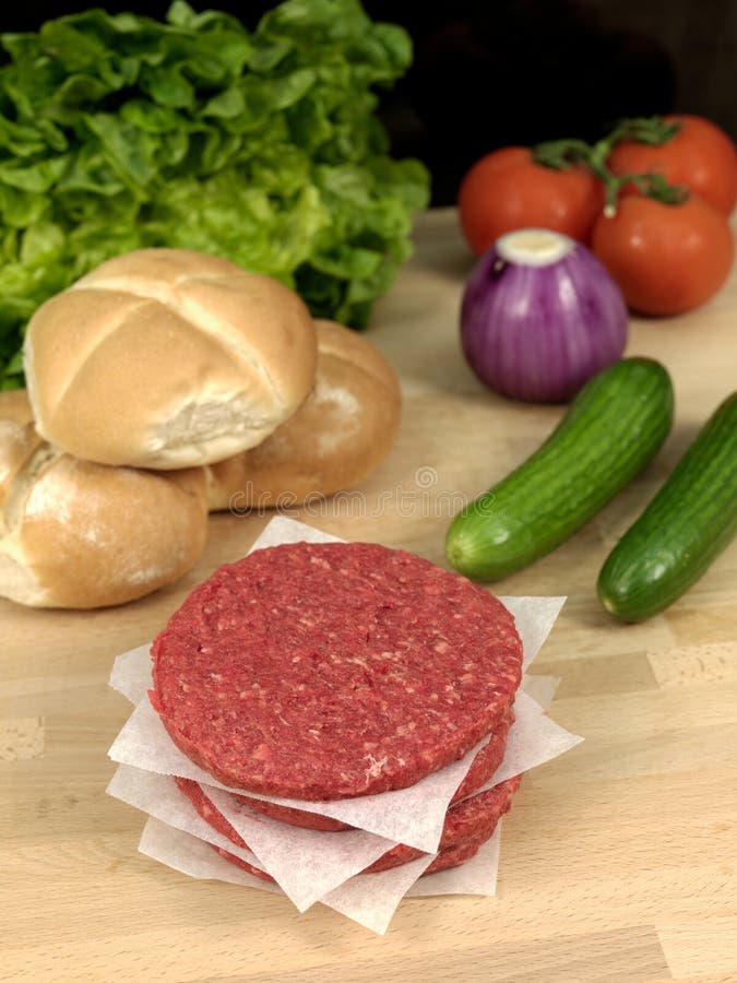 Raw Beef Patties stock photo. Image of isolated, packaged - 13815204