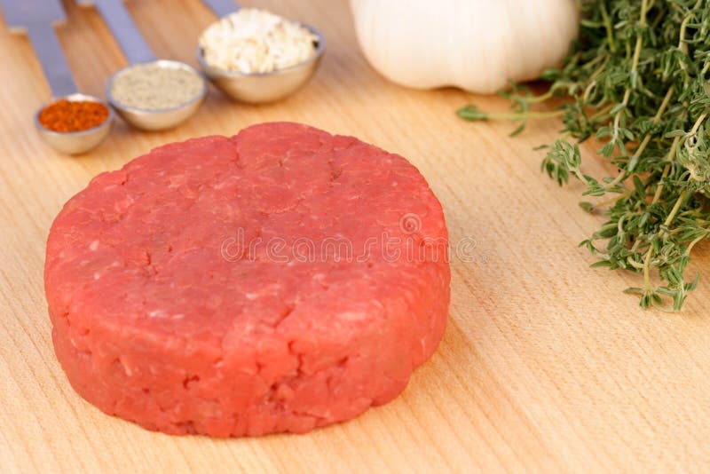 Beef patty stock photo. Image of meat, edible, measuring - 14518090