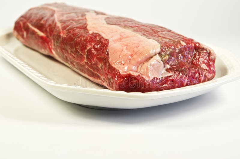 Beef on a plate stock image. Image of beef, joint, isolated - 19796573