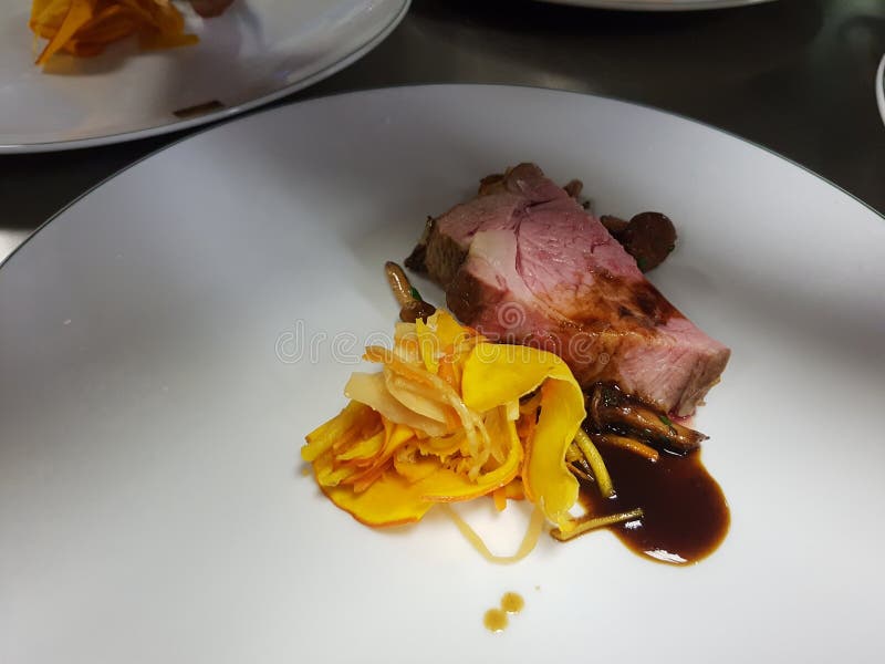 Fine dining food stock photo. Image of delicious, plate - 141535414