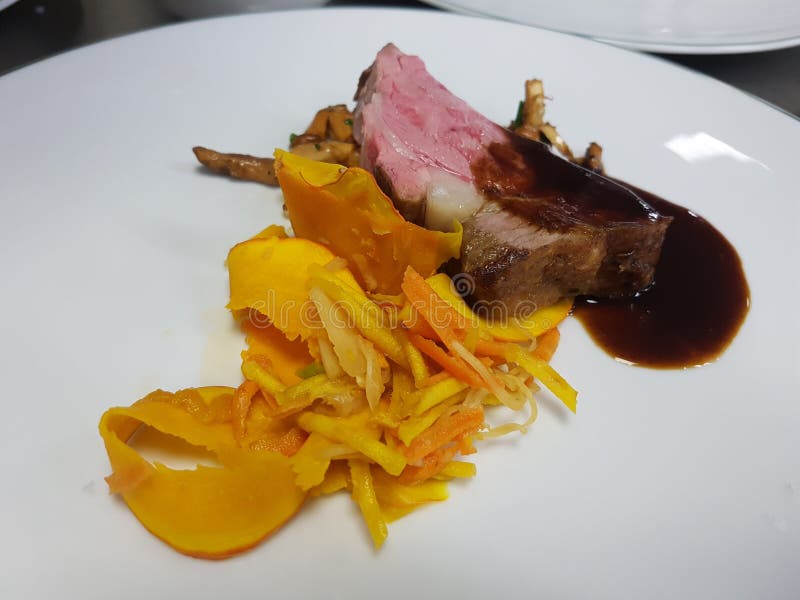 Fine dining food stock photo. Image of restaurant, plate - 141535438