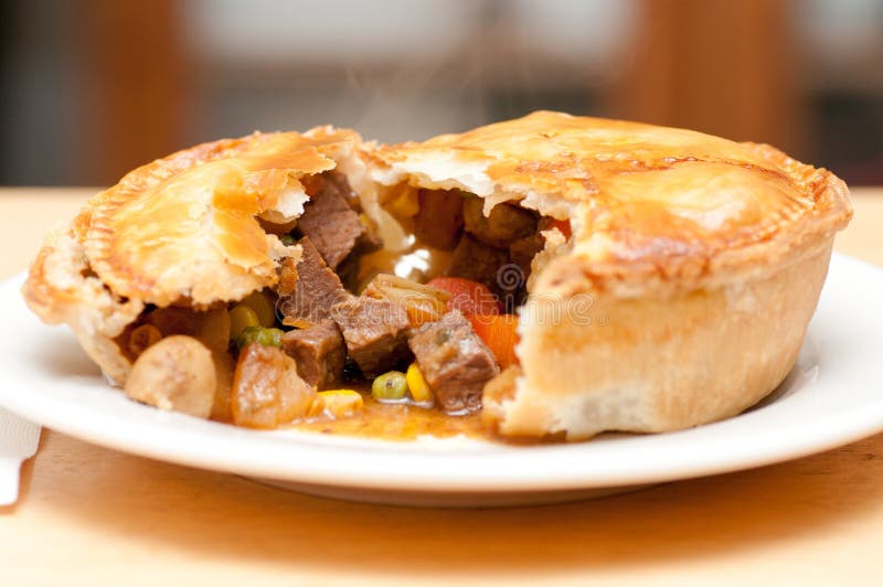 Beef pot pie for supper stock image. Image of kidney - 262091713