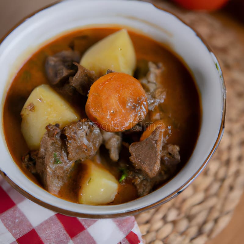 Beef and Potato Stew stock illustration. Illustration of food - 304791931