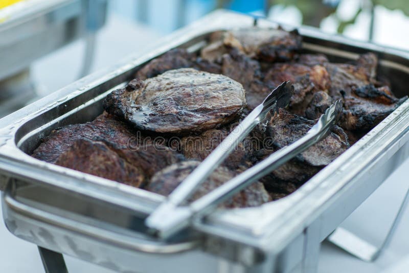 Raw Ramp Beef Cuts with Herbs, Ingredients for Dinner for Two with ...