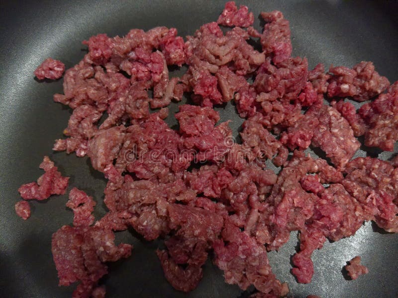 Beef! Real Ground Hamburger Ready To Cook! Stock Image - Image of steak ...