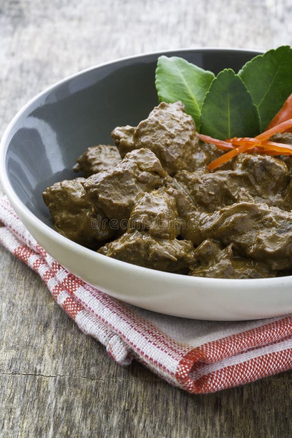 Beef Rendang, Indonesian Food. Stock Image - Image of food, calm: 53744657
