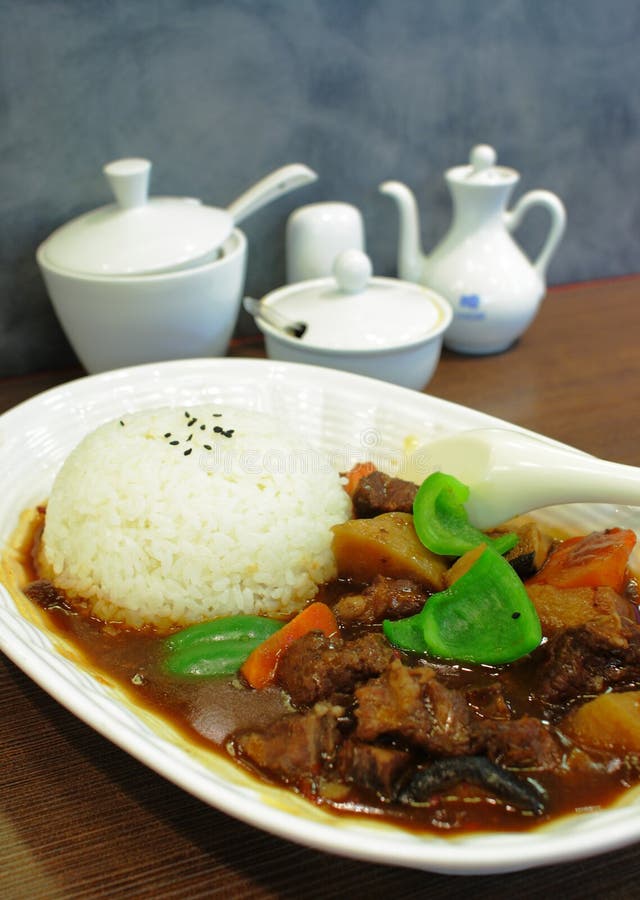 Clay Pot Beef Rice, Chinese Cuisine Stock Image - Image of bowl ...