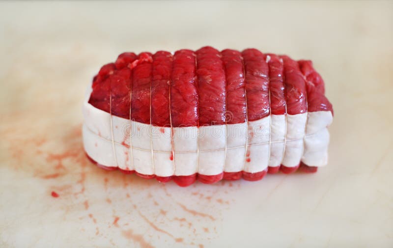 Beef Roast, French Classic, Raw Meat Stock Photo - Image of english ...