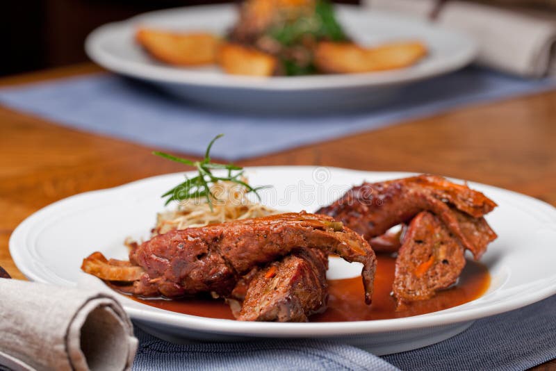 Beef Roulade stock image. Image of fried, main, close - 22402515