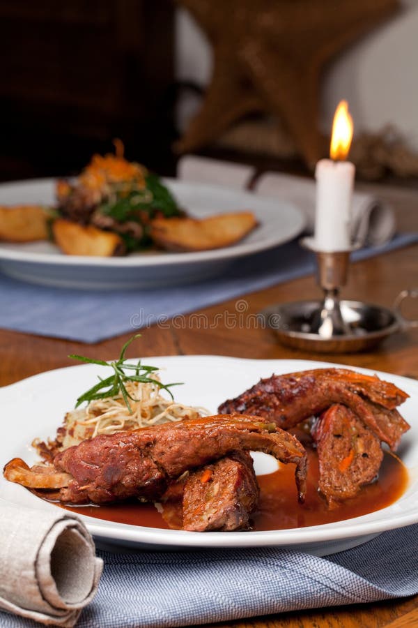 Beef Rouladen stock image. Image of potato, vegetables - 23330631