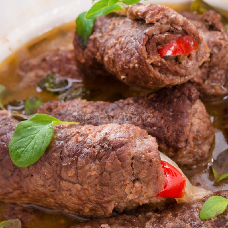 Beef rouladen stock image. Image of eating, frying, ingredients - 40383251