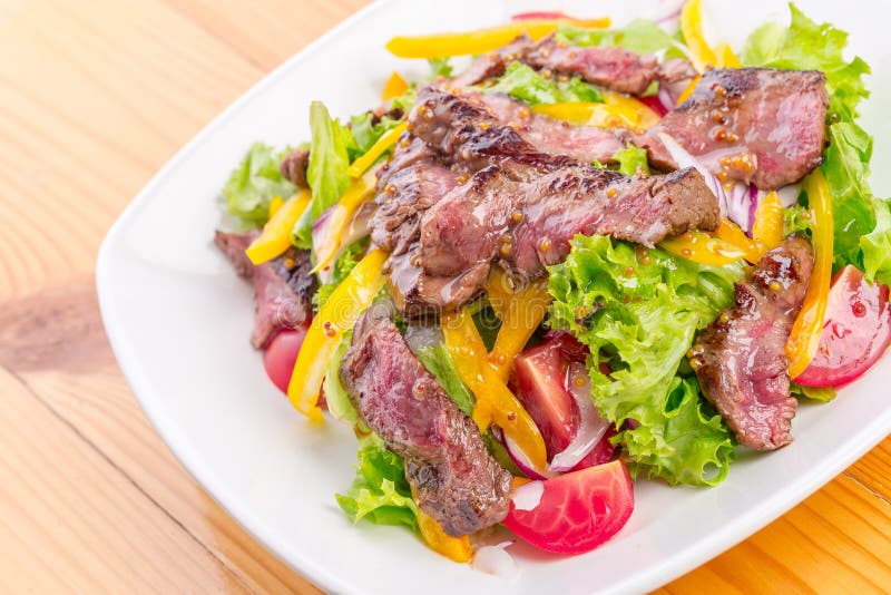 Beef salad stock image. Image of napkin, meal, salad - 62603703