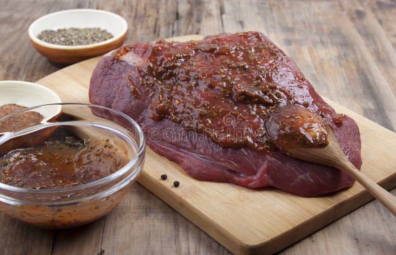 Beef scapula. stock image. Image of alternatives, sauce - 69587397