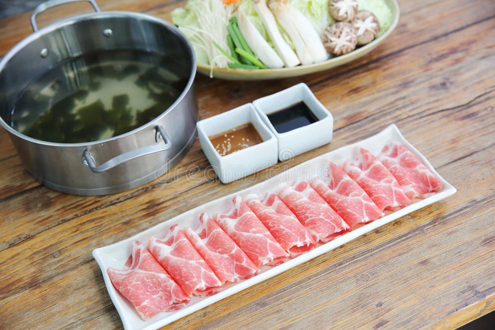 Beef set shabu shabu stock image. Image of food, beef - 136965249