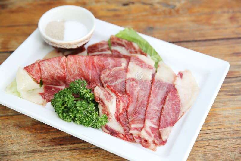 Beef slice set stock image. Image of food, eating, beef - 136965397