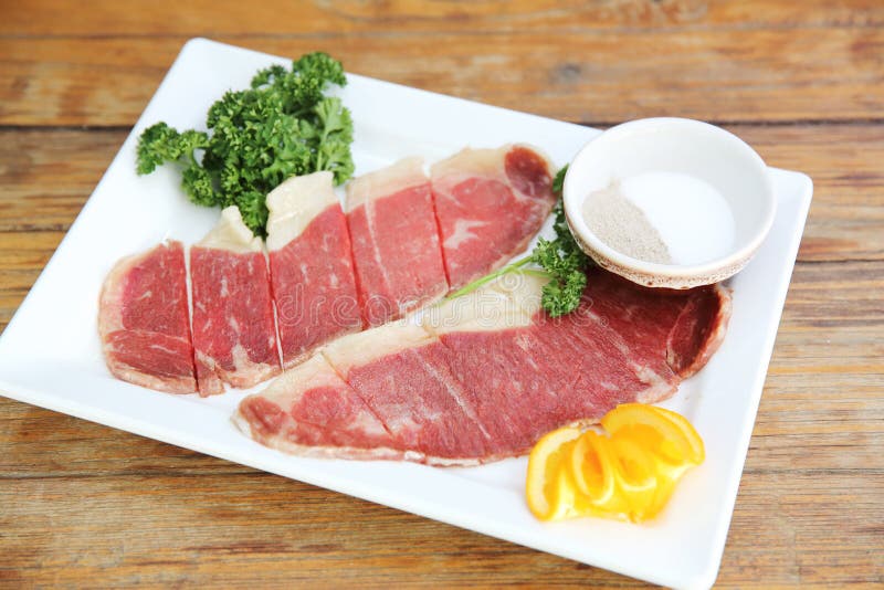 Beef slice set stock image. Image of meal, cuisine, kobe - 136965445