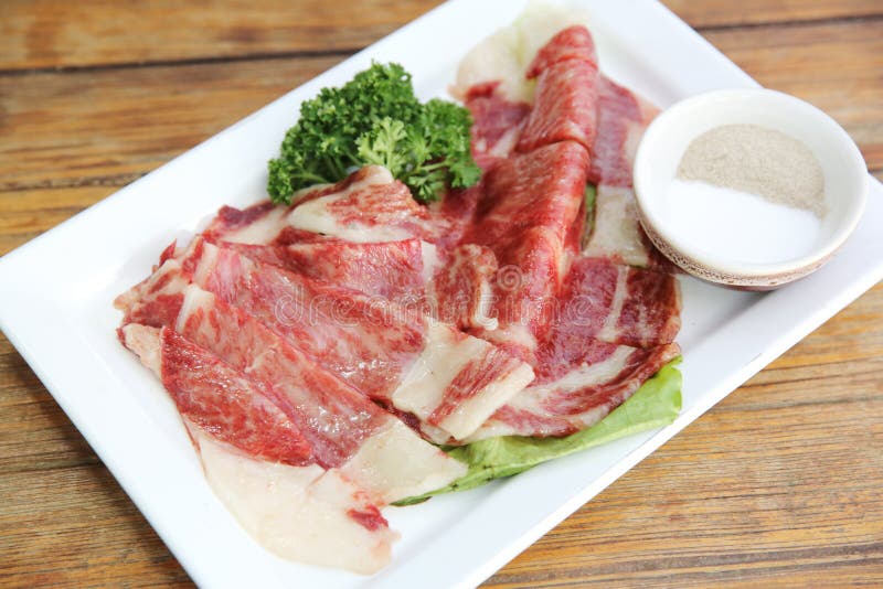 Beef slice set stock photo. Image of delicious, food - 136965562