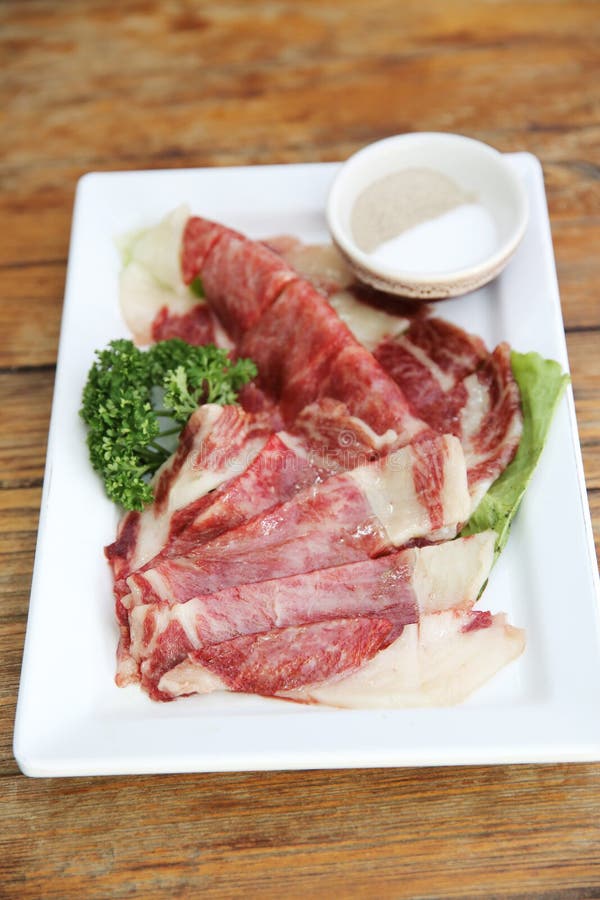 Beef slice set stock photo. Image of health, dining - 136965578