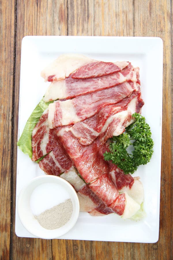 Beef slice set stock photo. Image of fresh, japanese - 136965602