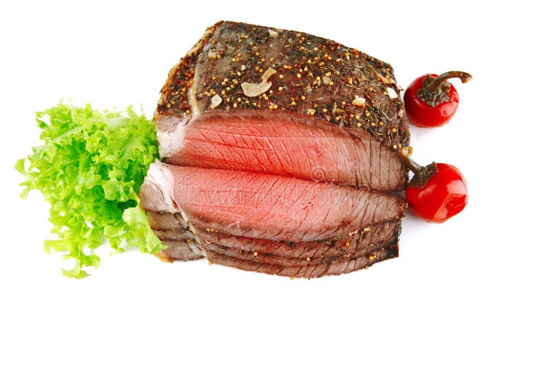 Beef slice with vegetables stock photo. Image of beef - 12032940
