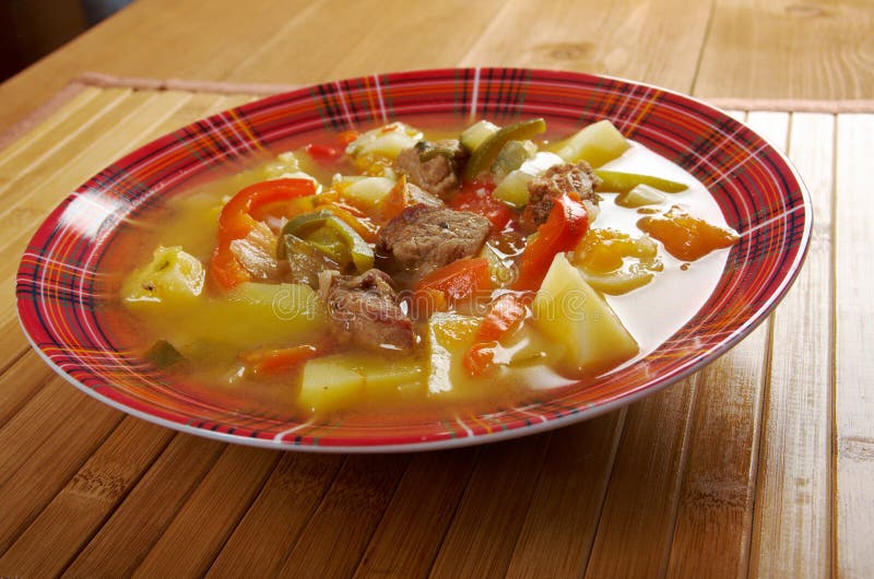 Beef soup Lecho stock image. Image of stew, food, studio - 30310719