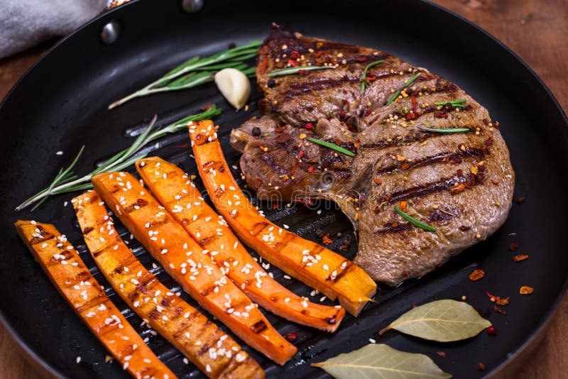 Beef Stack with Spices Cooked with Carrot Stock Image - Image of lunch ...