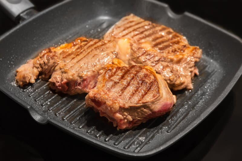 Burger stake stock image. Image of gravy, lunch, plate - 6484415