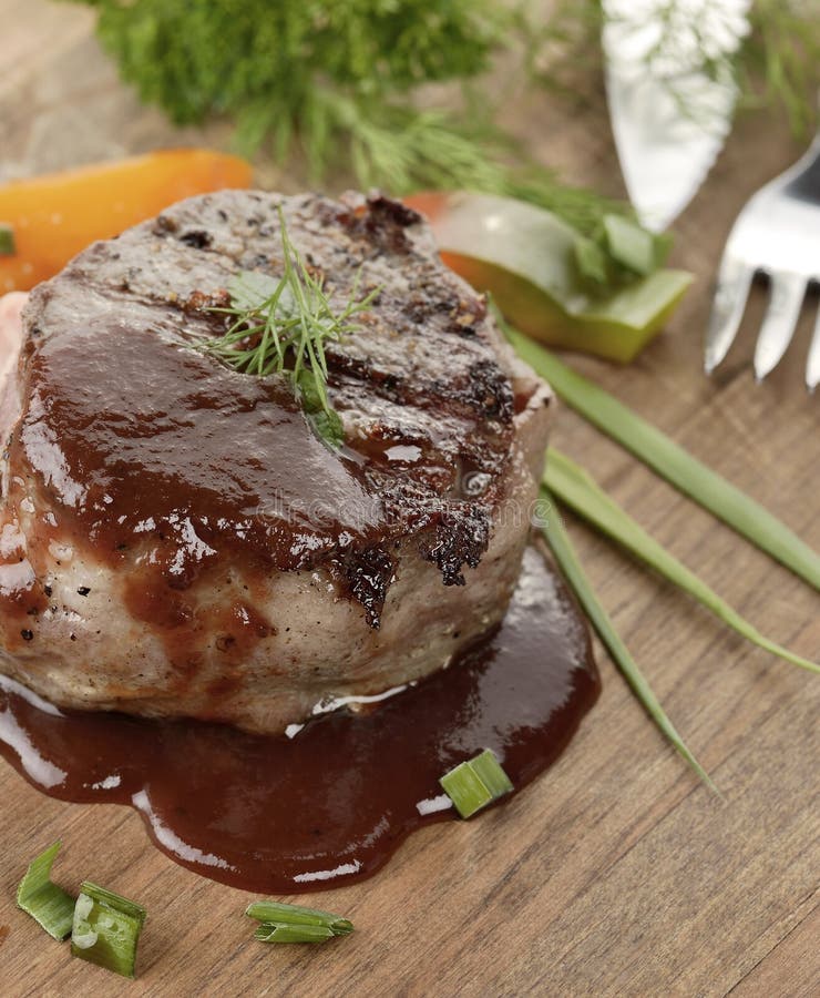 Beef Steak stock photo. Image of cooked, food, beefsteak - 29353396