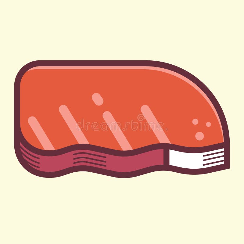 Beef Steak Cut. Vector Illustration Decorative Design Stock Vector ...