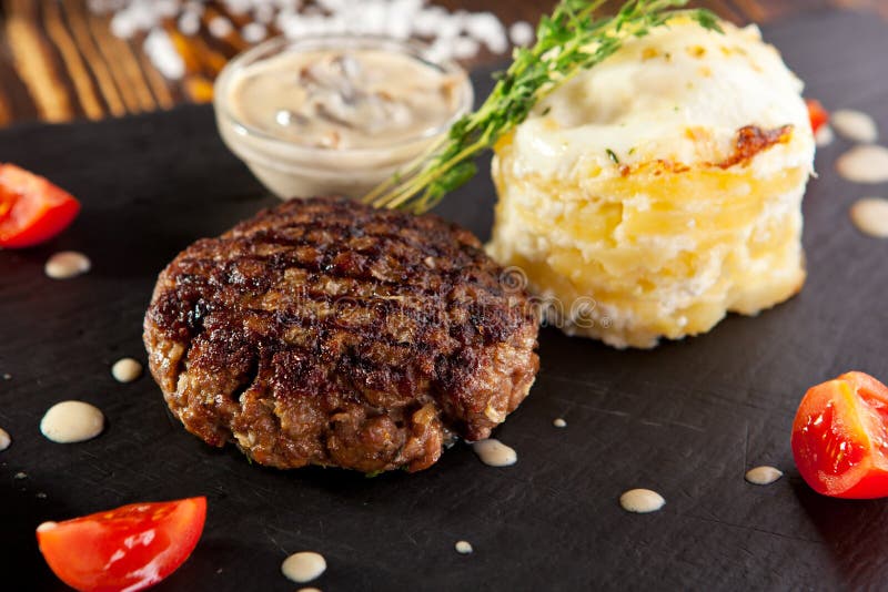 Beef Steak Dish stock photo. Image of dish, cuisine, delicious - 76703002