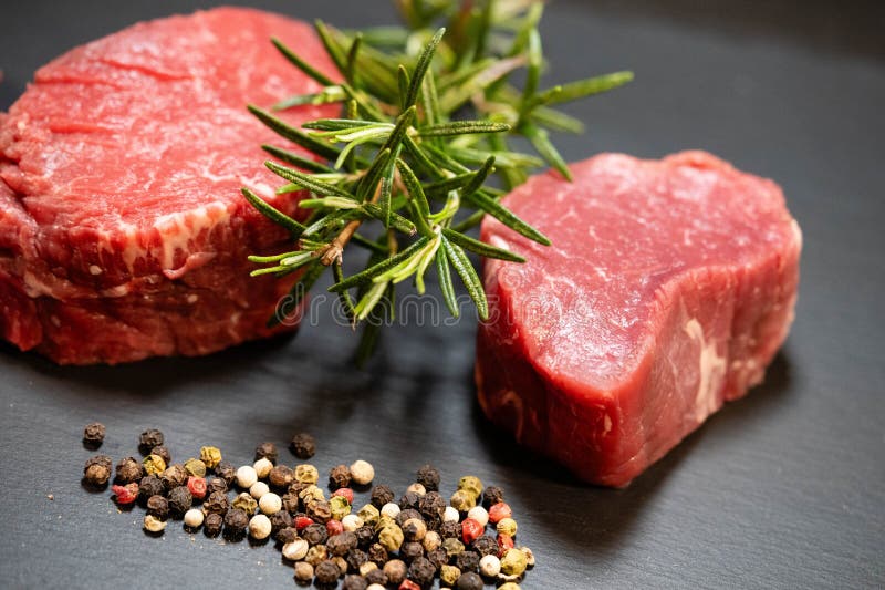 Beef Steak fillet stock image. Image of spices, garlic - 313218919