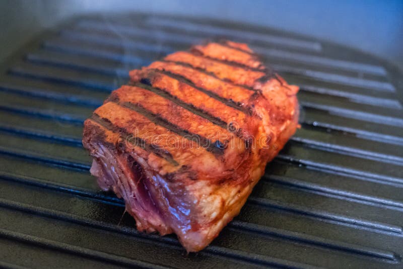 Three Steaks Roasted on the Grill Stock Photo - Image of roasted ...