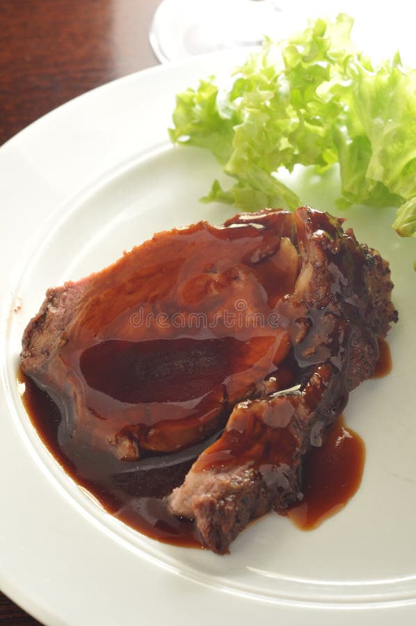 Beef steak stock photo. Image of sauce, european, steak - 60625948
