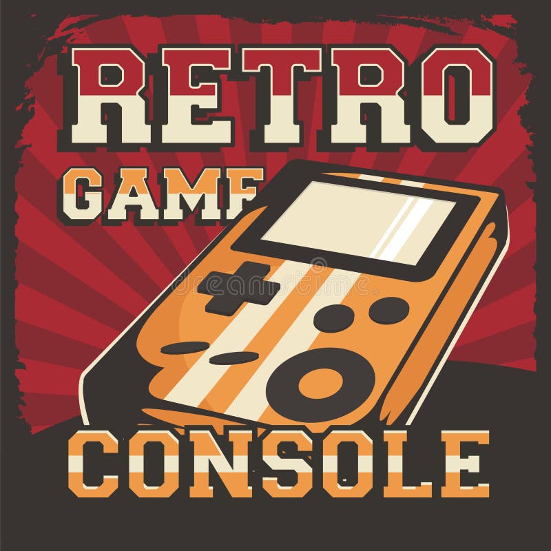 Retro Arcade Video Game Machine Signage Poster Stock Vector ...