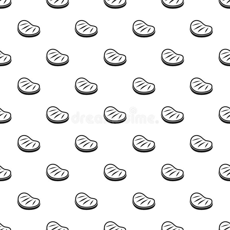 Beef steak pattern vector stock vector. Illustration of argentinian ...