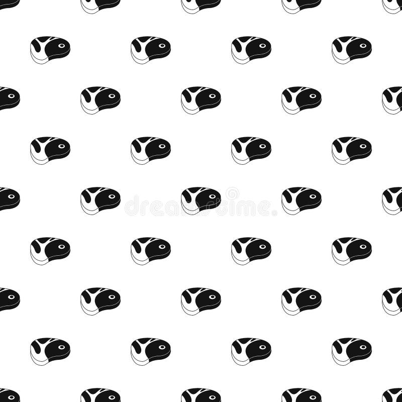 Beef Steak Pattern Seamless Vector Stock Vector - Illustration of ...