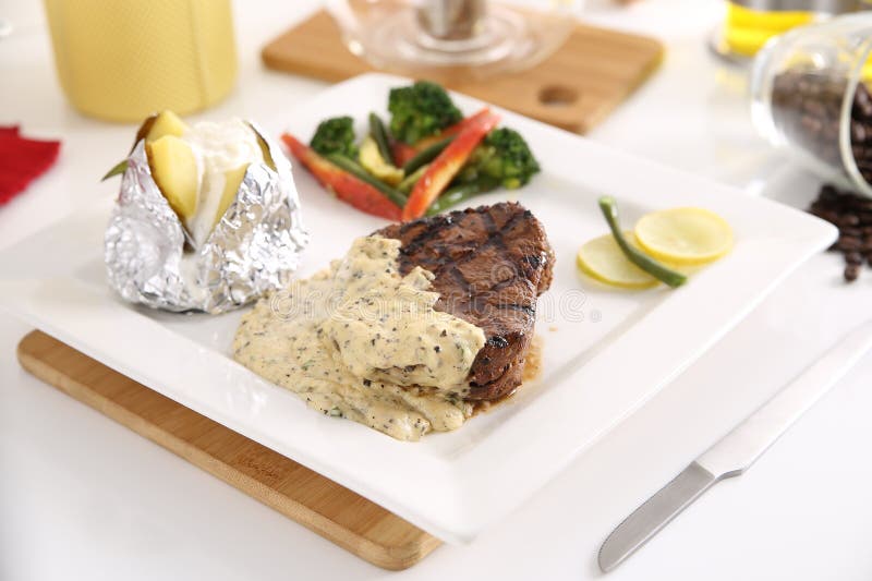 The Beef Stake stock image. Image of whip, food, broccoli - 283565559