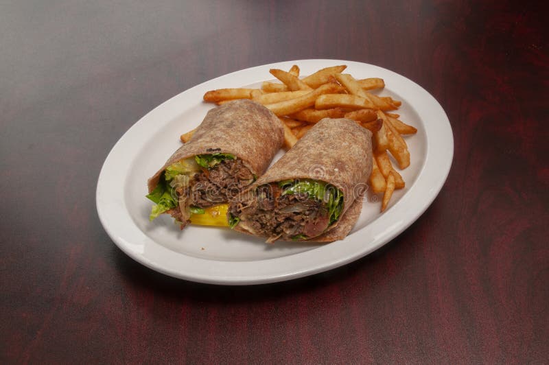 Beef or Steak Wrap stock photo. Image of traditional - 259795658