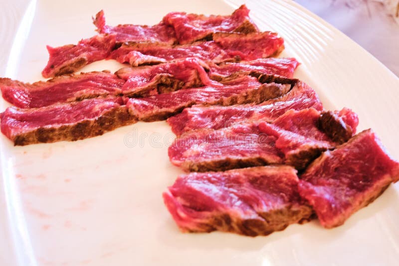 Beef Steaks for Cooking on the Stone Stock Image - Image of steaks ...