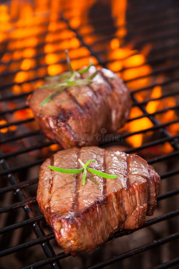 Beef steaks stock image. Image of herbs, wooden, fillet - 32272489