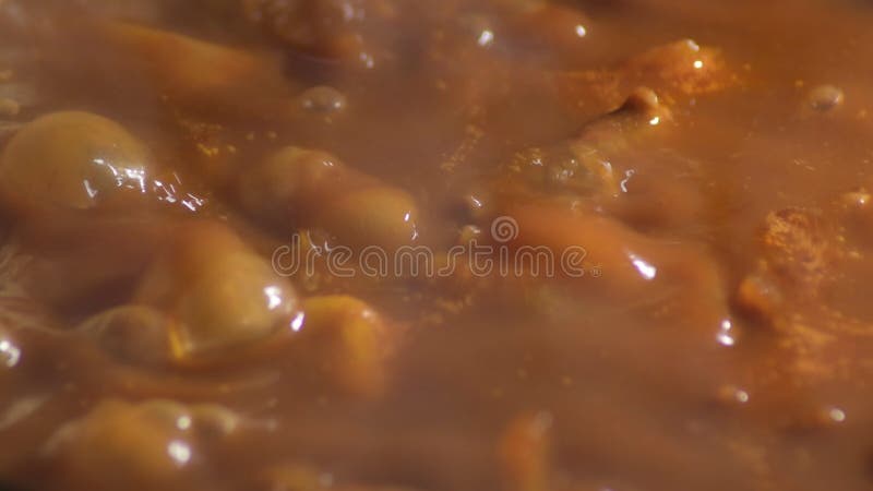 Beef Stew Bubbling in a Pot Stock Video - Video of minced, delicious ...