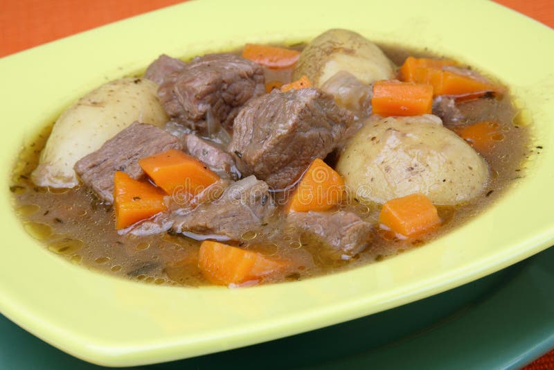 Beef Stew with Carrot and Potato Stock Image - Image of meat, goulash ...