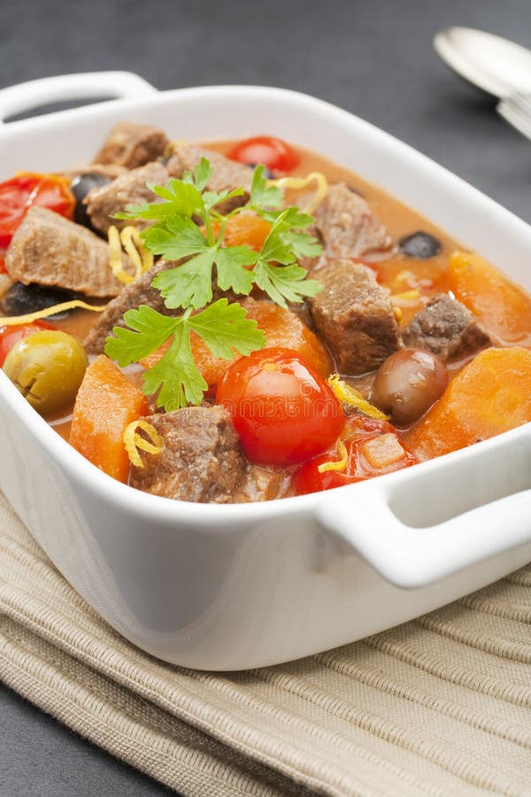 Beef Stew with Olives stock photo. Image of carrots, stew - 25779786