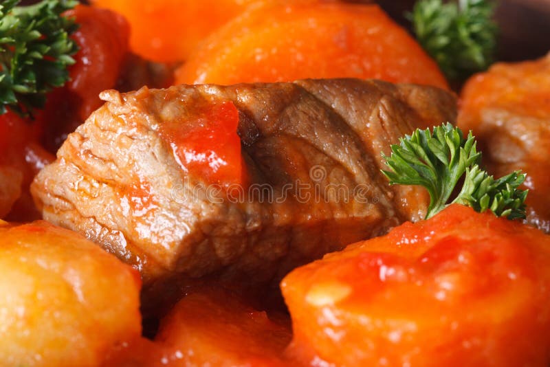 Beef Stew Tibs Traditional and Authentic Ethiopian Food Closeup in the ...