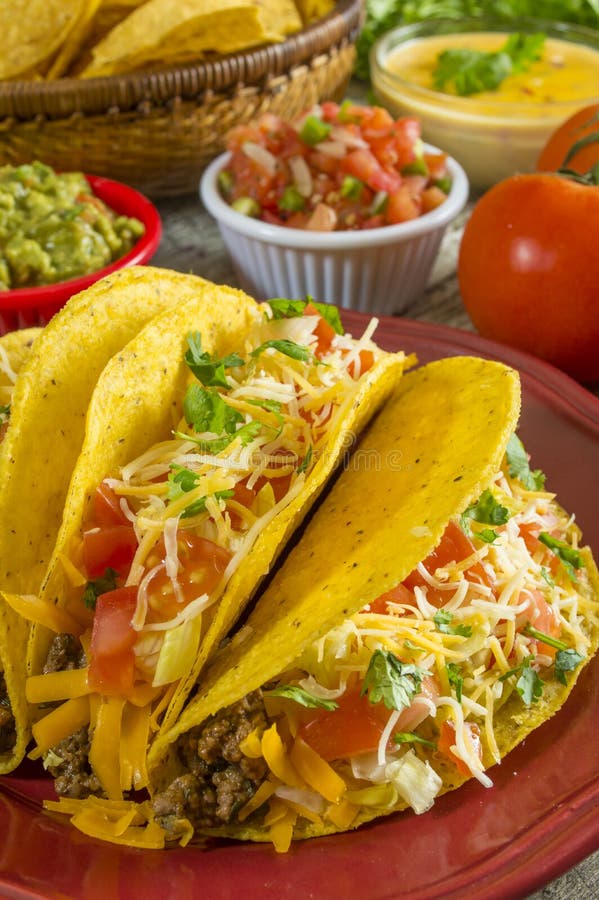 Beef taco dinner stock image. Image of beef, eating, pico - 45752723