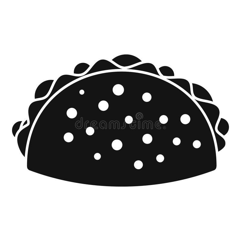 Beef Taco Icon Simple Vector. Mexican Food Stock Illustration ...