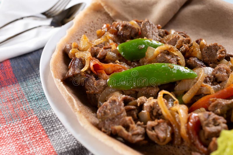 Beef tibs stock photo. Image of plate, ingredient, ethiopian - 192734444