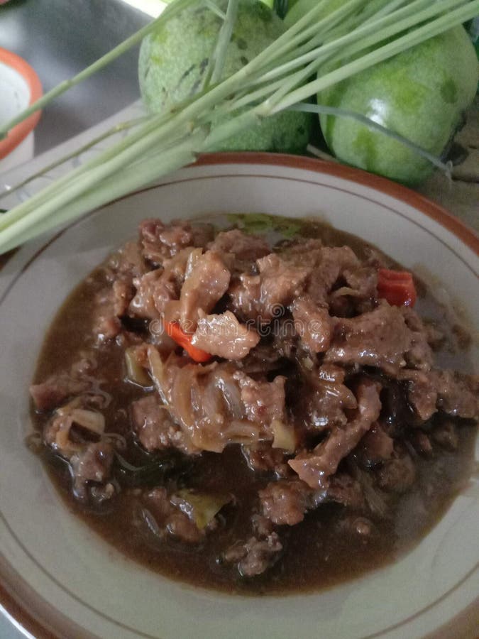 Beef Tongseng stock photo. Image of life, mantap, salt - 263913514