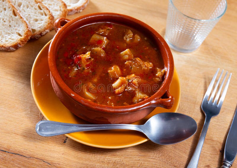 Beef Tripe Served with Sauce in Bowl Stock Image - Image of tradition ...